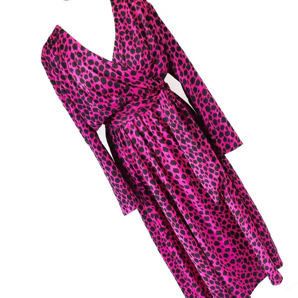 Pink Leopard Dress - Etsy