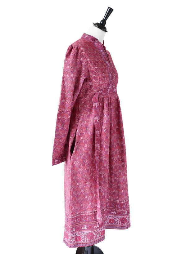 Ritu Kumar Vintage Block Print Cotton Dress - Empire … - Gem