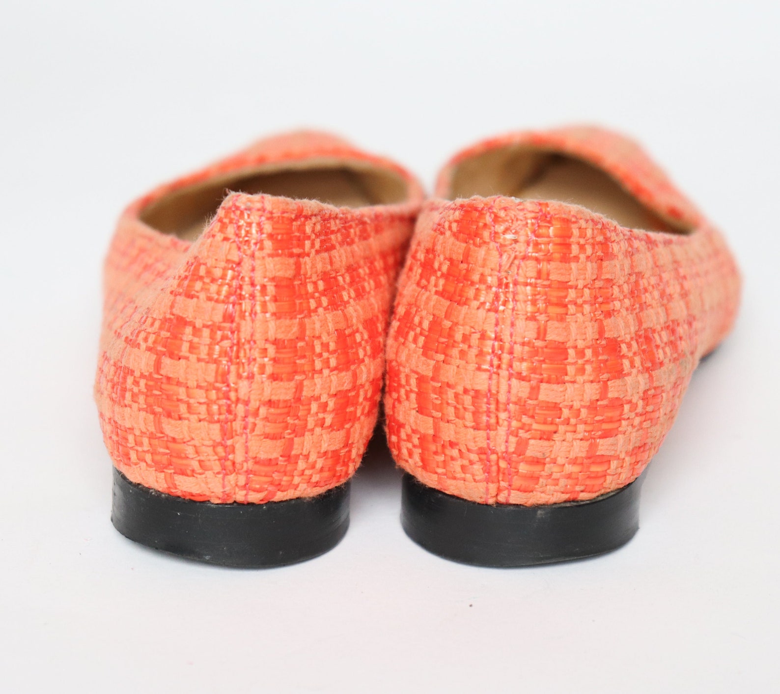 Joseph Azagury Raffia Flat Pumps - Orange - 36 / / UK 3 - Etsy
