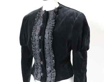 Victorian Velvet Jacket - Etsy UK