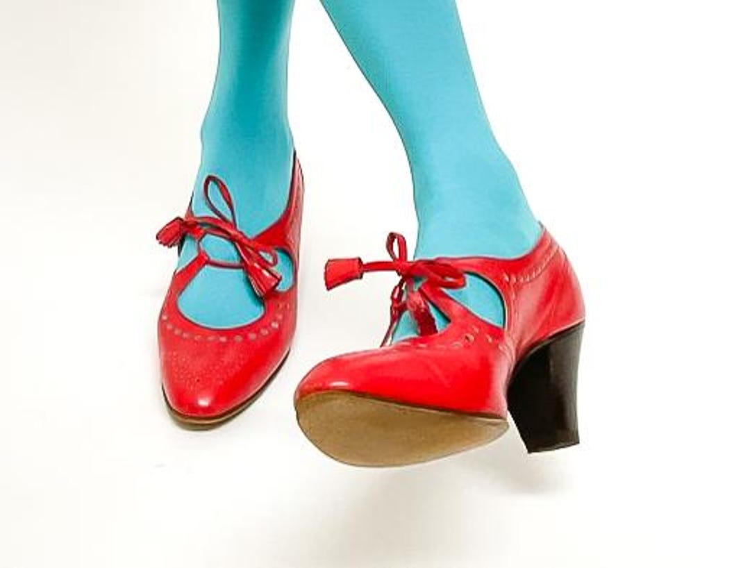 Alain Harel Shoes - Lace up / Mary Jane - Red Leather - Fit 39 / 6 ...