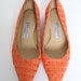 Joseph Azagury Raffia Flat Pumps - Orange - 36 / / UK 3 - Etsy
