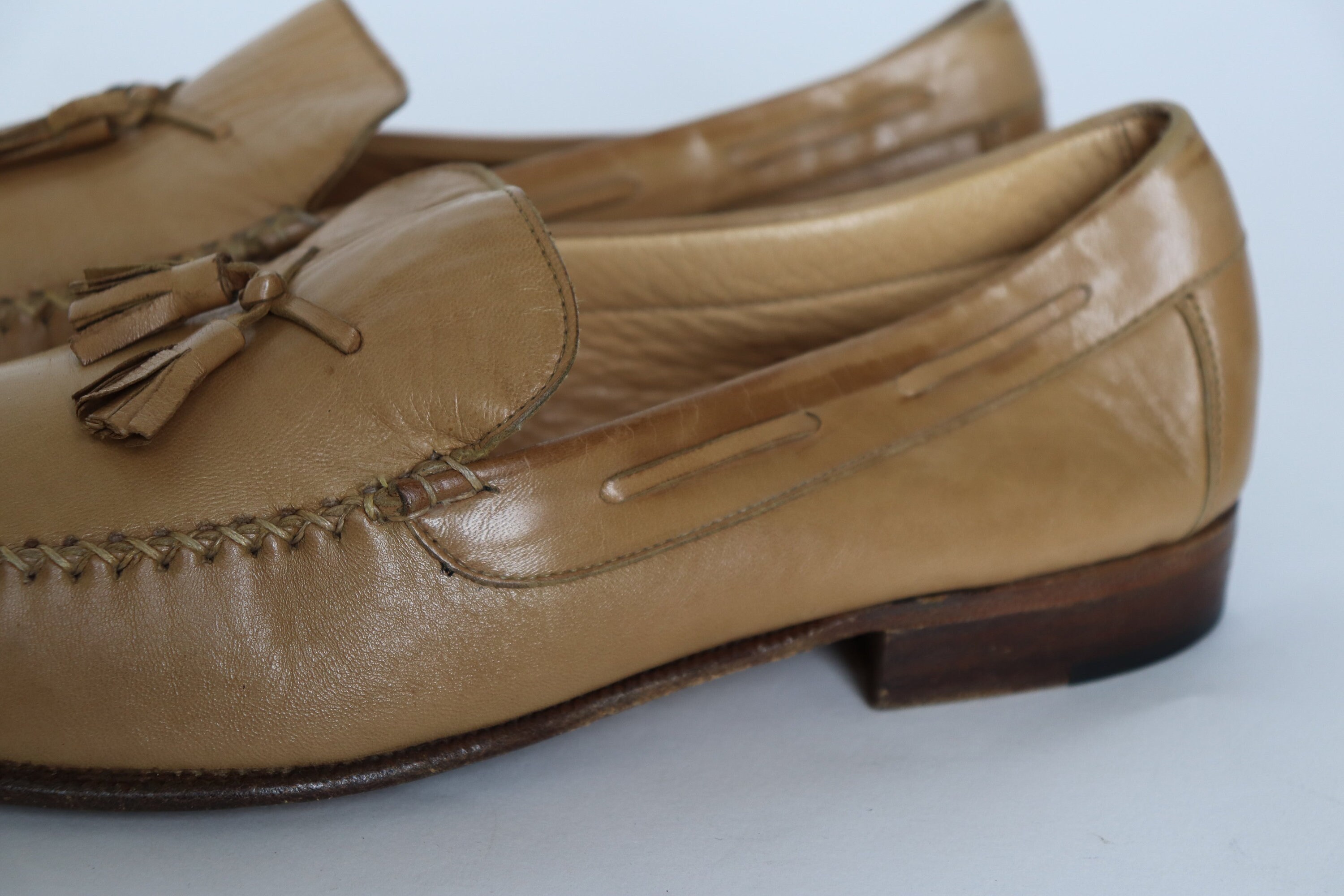 Vintage Tassel Loafers - 1980s - Leather - Gordon Scott - Fit UK 6.5 ...