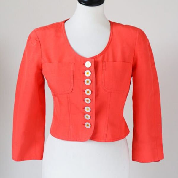 Orange Bolero Jacket - Etsy UK