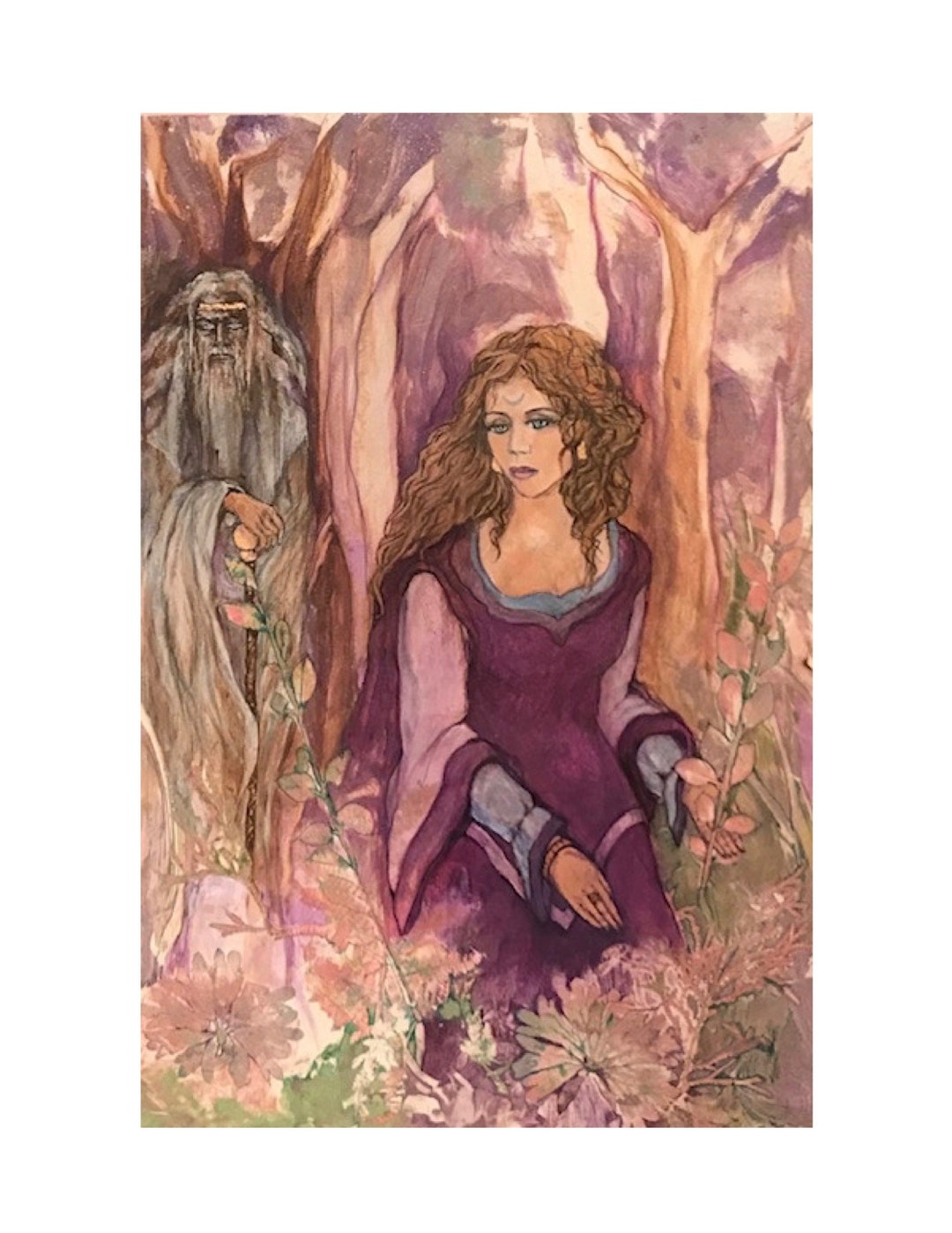 Vivienne and Merlin in Broceliande Forest - Etsy