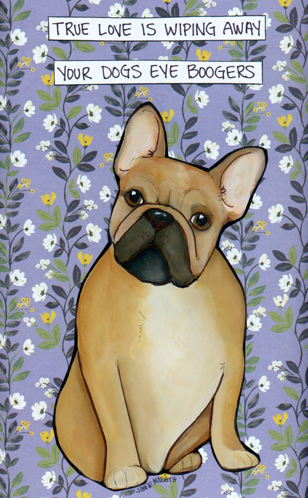 Eye Boogers, French Bulldog Dog Wall Art Print Gifts - Etsy