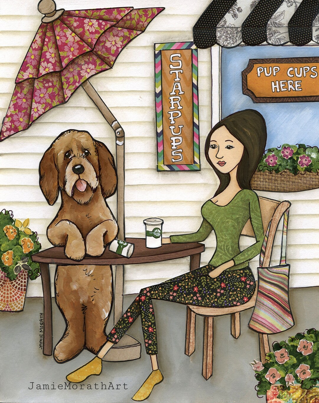 Starpups, Doodle Dog Kitchen Wall Art Print - Etsy