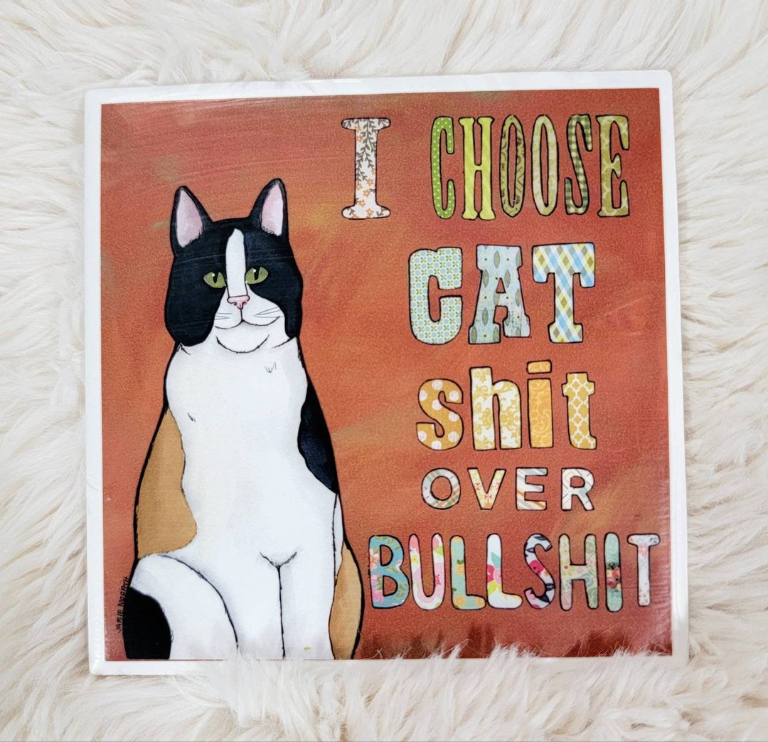 Cat Shit Cat Tile - Etsy