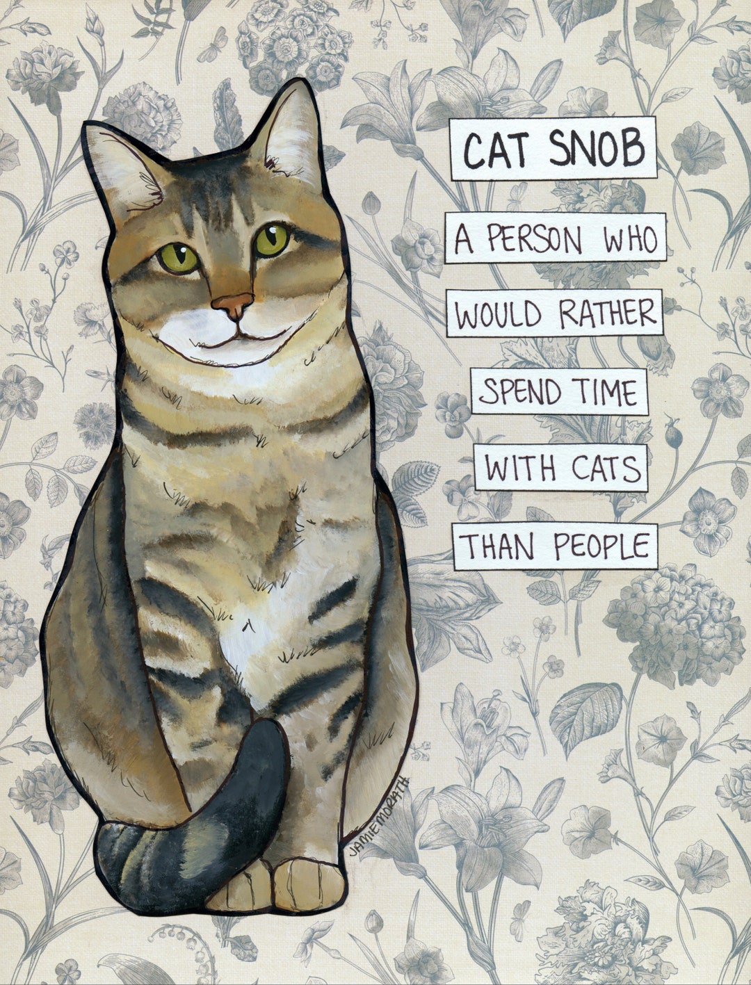 Cat Snob, Cat Wall Art Print Gifts - Etsy