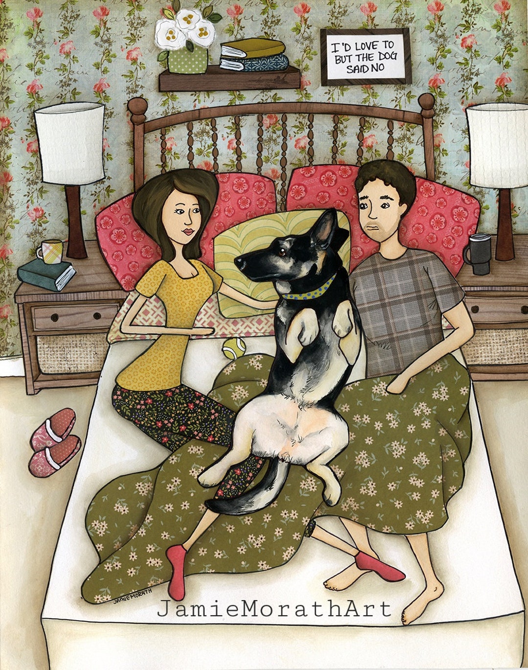 Dog Said No, German Shepherd Dog Wall Art Print Gifts - Etsy