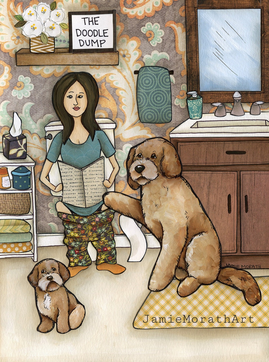 The Doodle Dump, Doodle Dog Mixed Breed Wall Art Print Gifts - Etsy