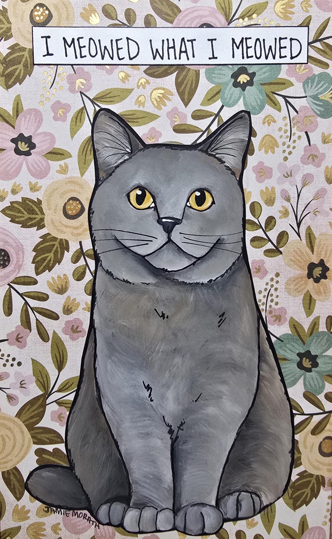 I Meowed, Cat Wall Art Print - Etsy