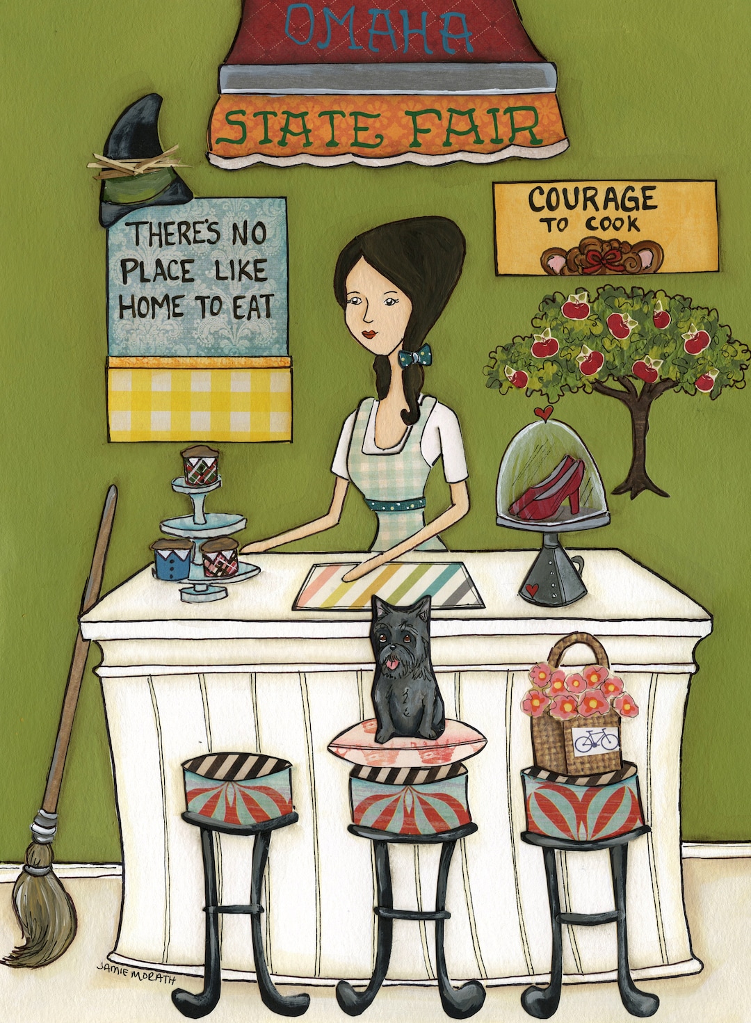 Courage to Cook, Art Print - Etsy