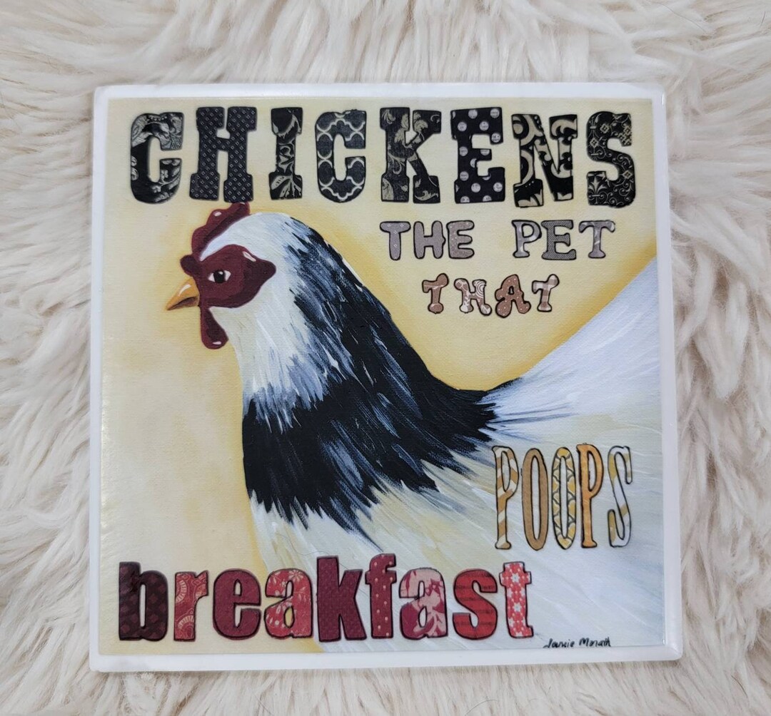 Poop Breakfast Ceramic Tile - Etsy