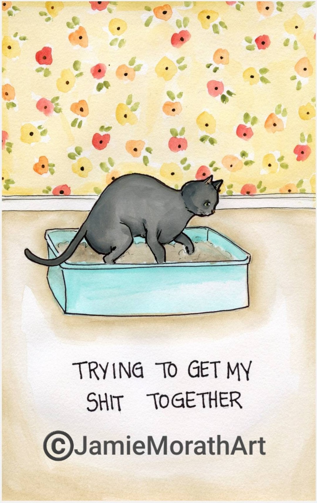 Shit Together, Cat Wall Decor - Etsy