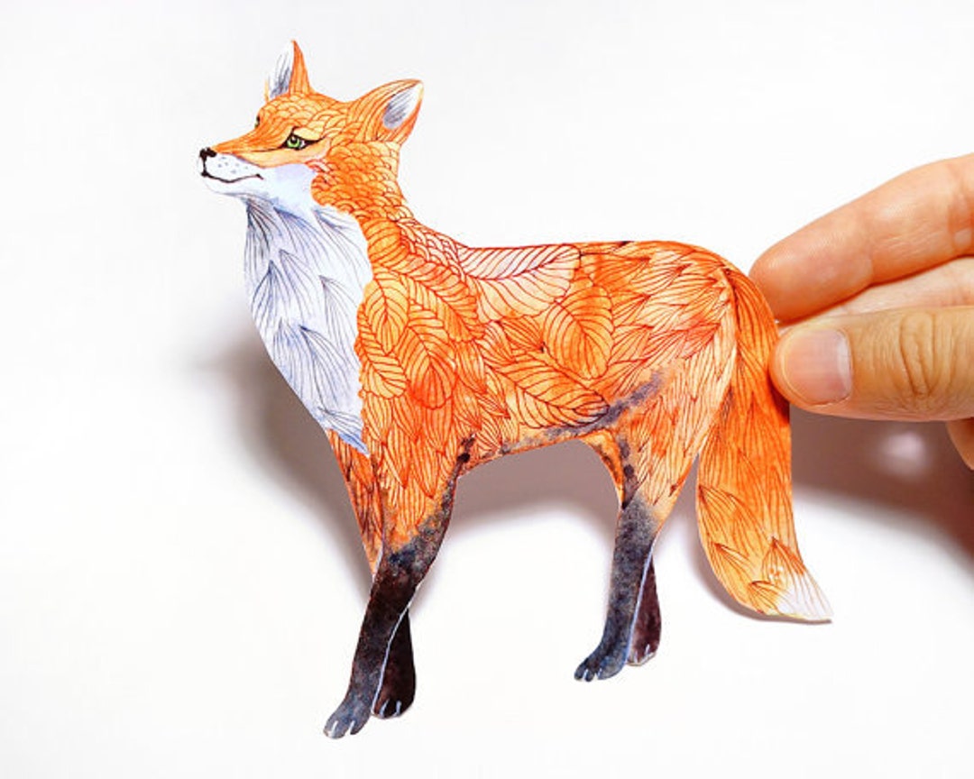 Garden Fox, Fox Stickers, Red Fox, MacBook Decal, Laptop Stickers - Etsy