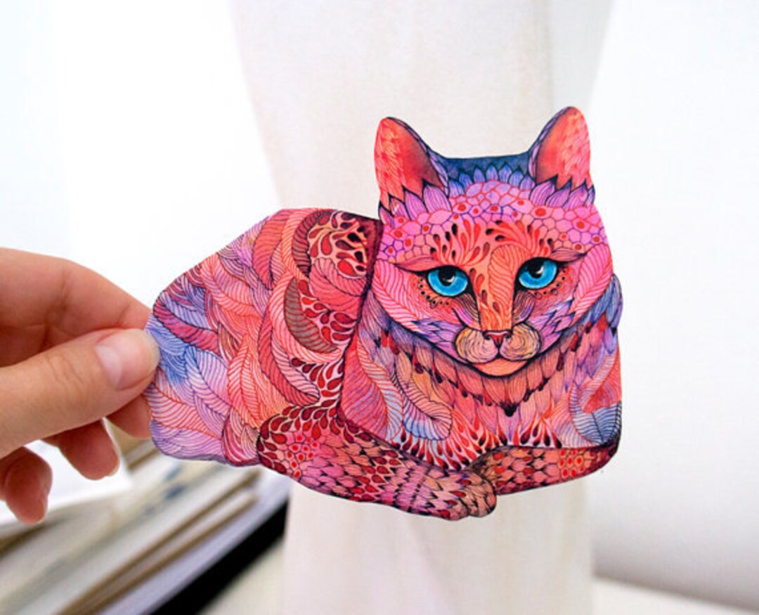 Sunset Cat Sticker, MacBook Decal, Cat Decals, Cat Lover Gift - Etsy