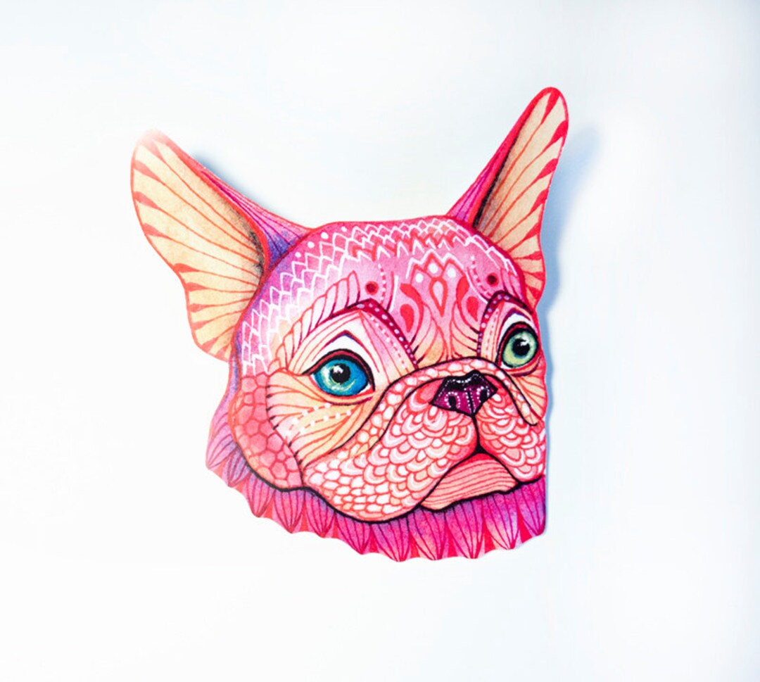 Magic Frenchie Dog Sticker 100% Waterproof Vinyl Label. - Etsy