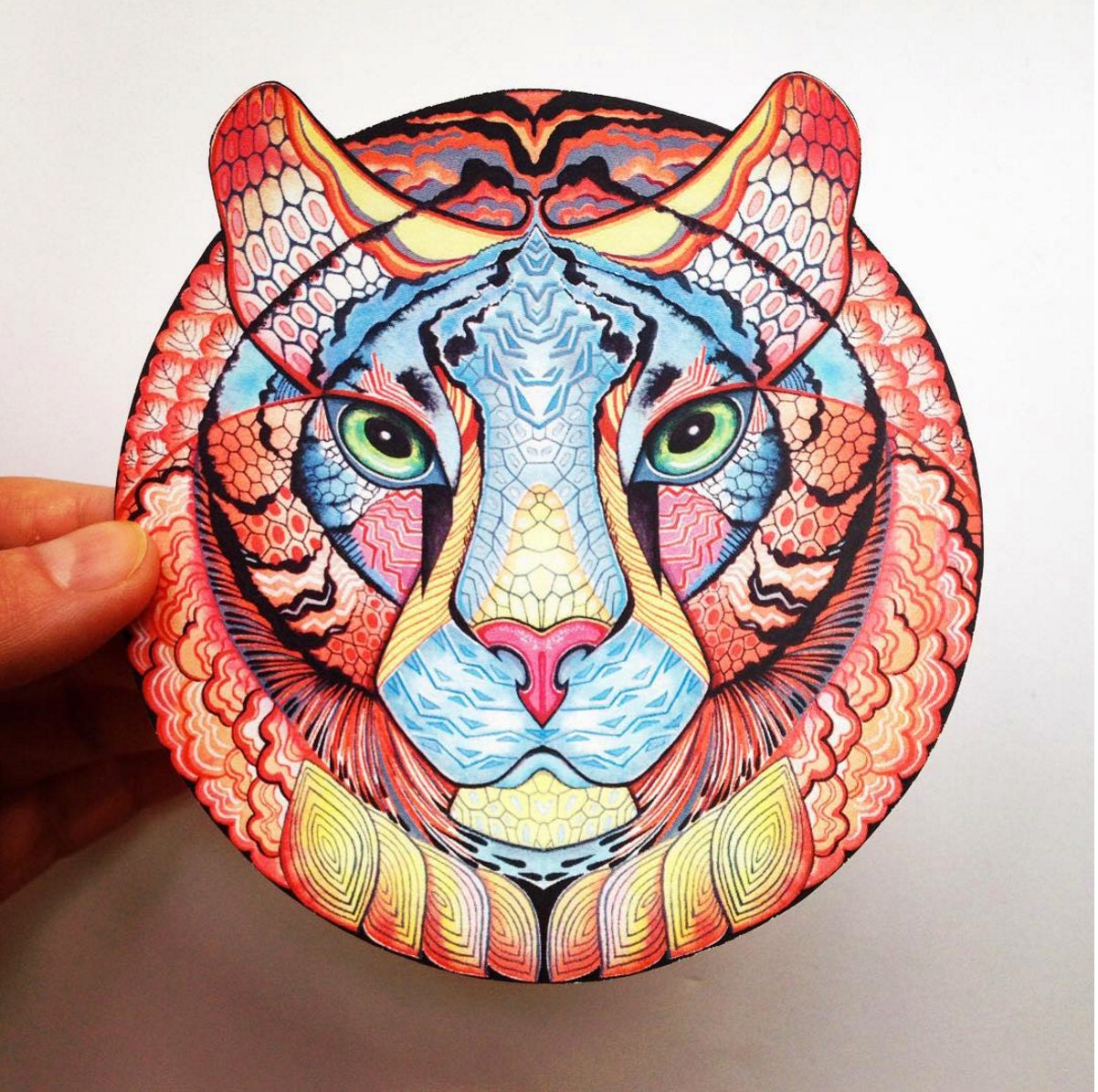 Tiger Sticker 100% waterproof vinyl label. | Etsy