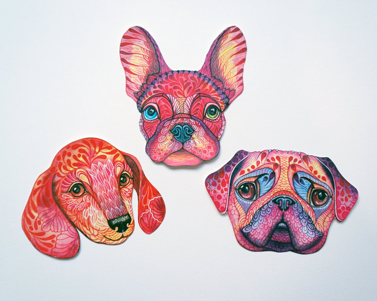 Dachshund Dog Face Sticker 100% Washable and Removable Vinyl Label. - Etsy