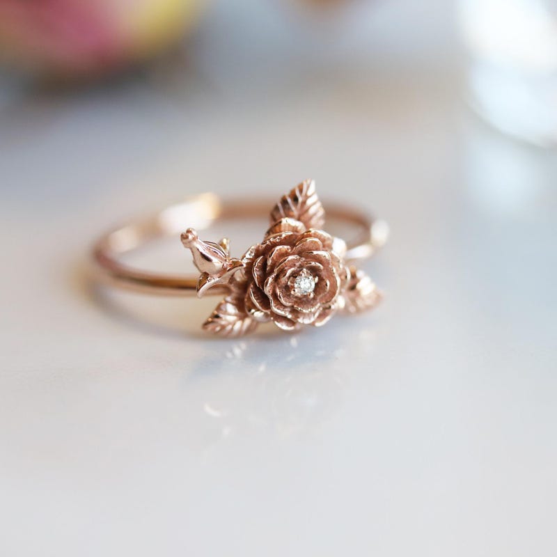 Rose Ring - Etsy