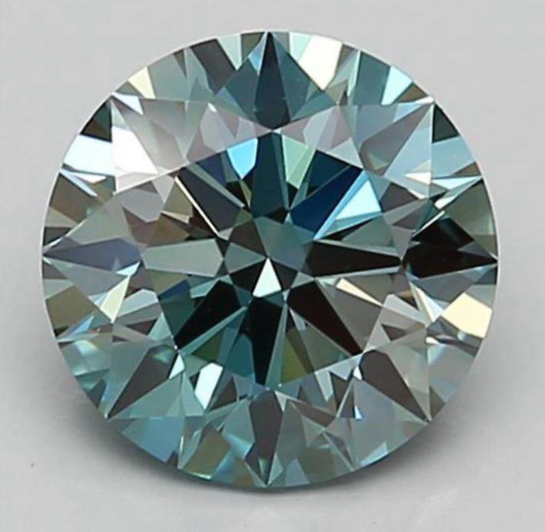Igi-certified Pear 1.06 Ct. Fancy Vivid Blue Green VVS2 Lab-grown Diamond - Etsy