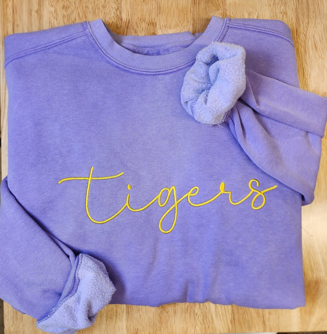 Custom| Embroidered| Team Name| Comfort Colors| Sweatshirt - Etsy