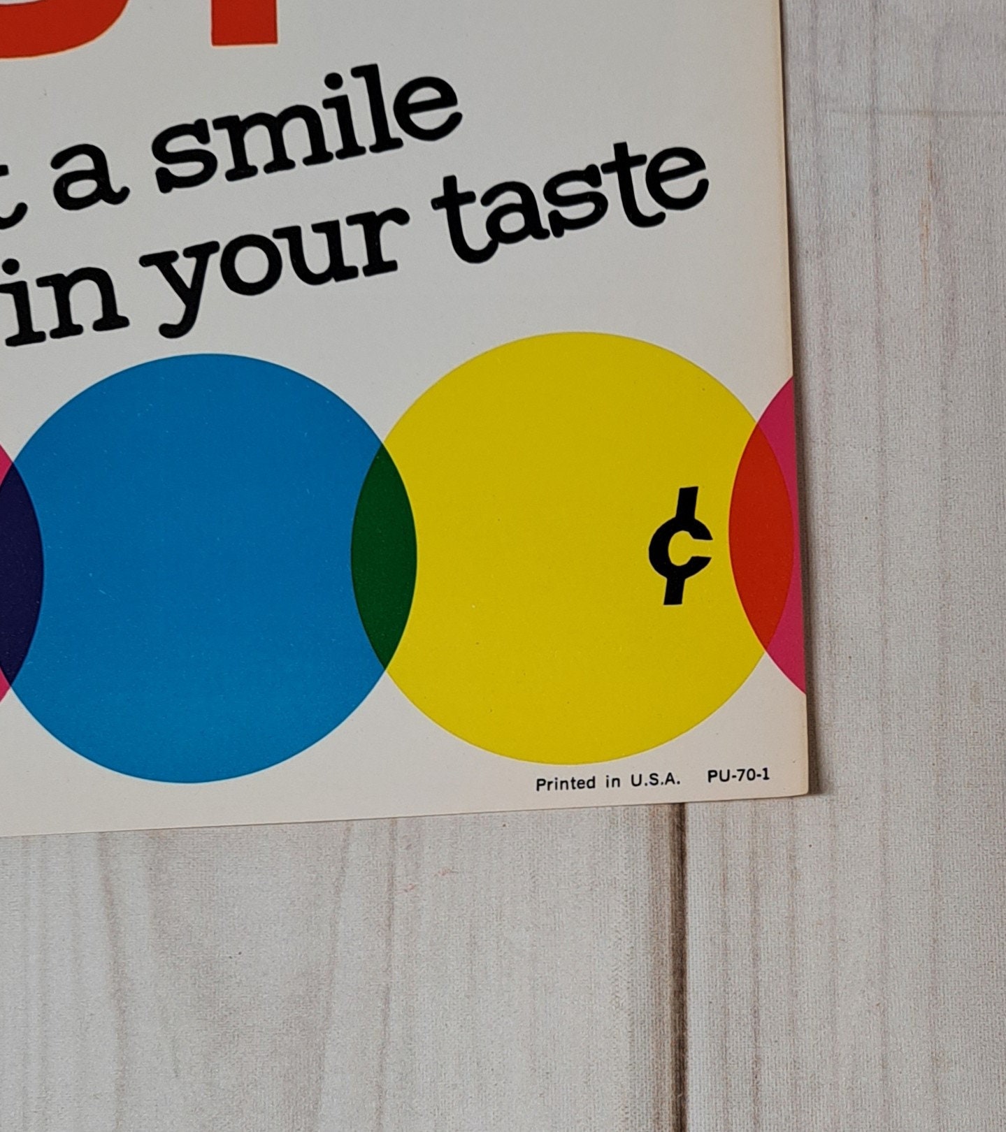 Vintage NOS 1969 Big Drum Frozen Push up Advertisement Old & - Etsy