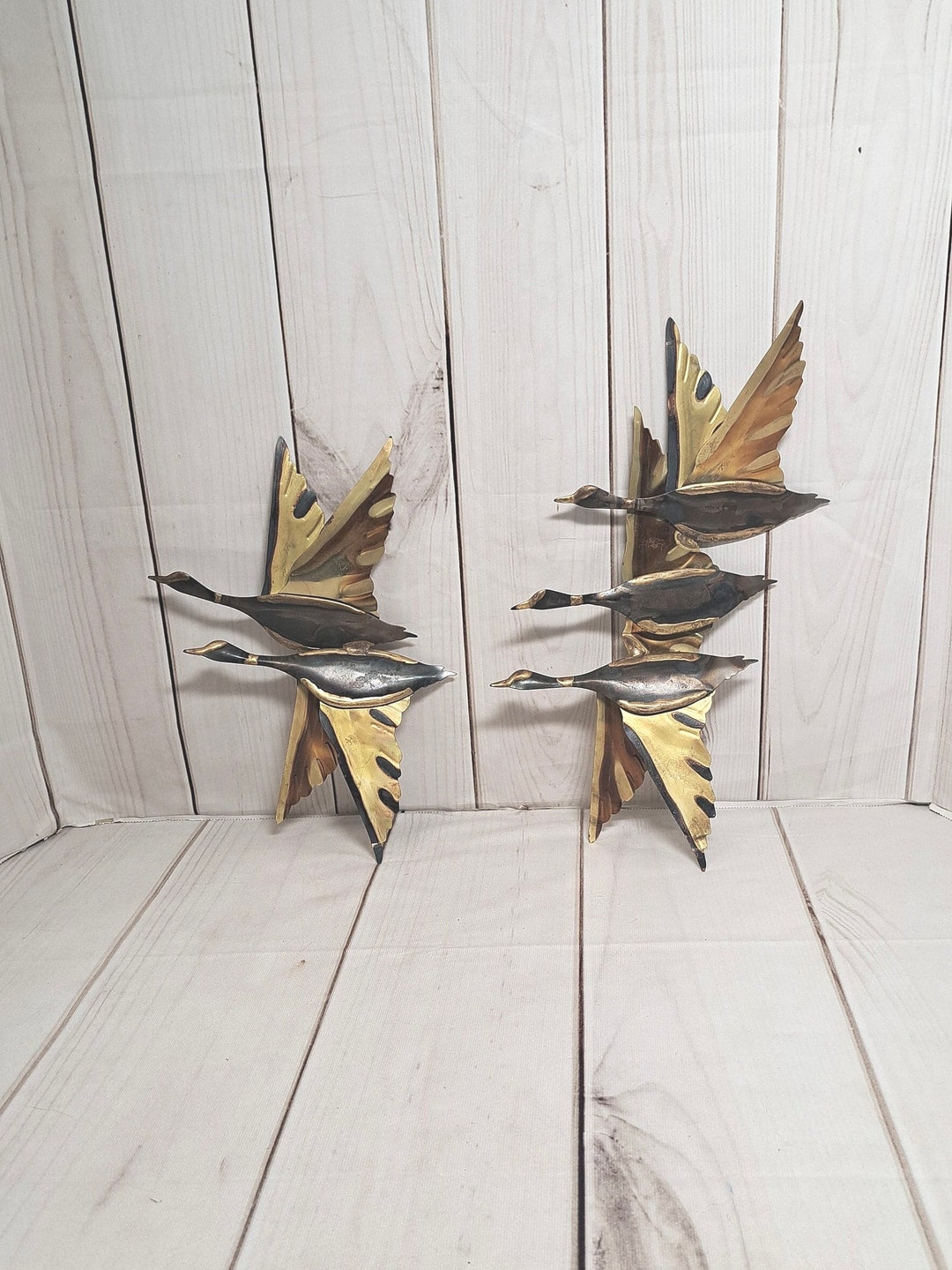 1970s Vintage Metal Geese - Etsy