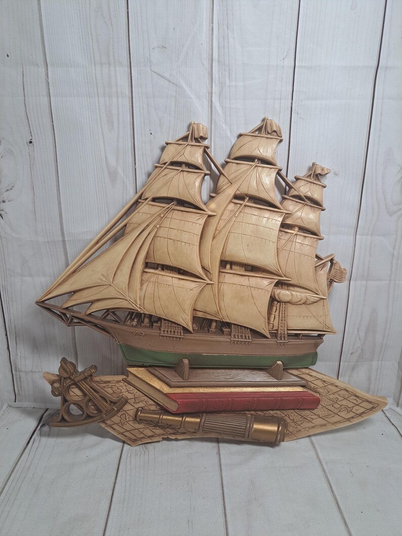 Vintage 1976 Dart Wall Hanging Art Decor Nautical Ship / Home Interior ...