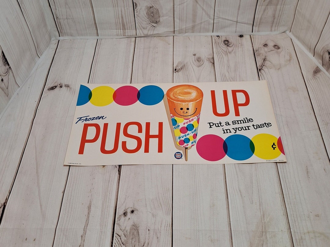 Vintage NOS 1969 Big Drum Frozen Push up Advertisement Old & Original ...
