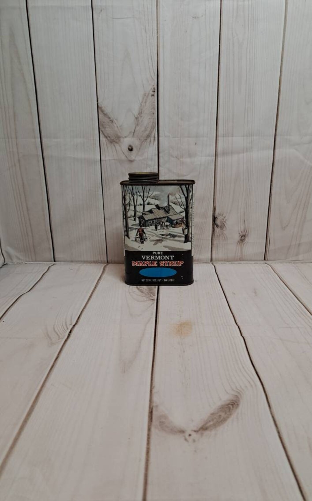 Vintage Vermont Pure Maple Syrup 1 Qt. Tin - Etsy
