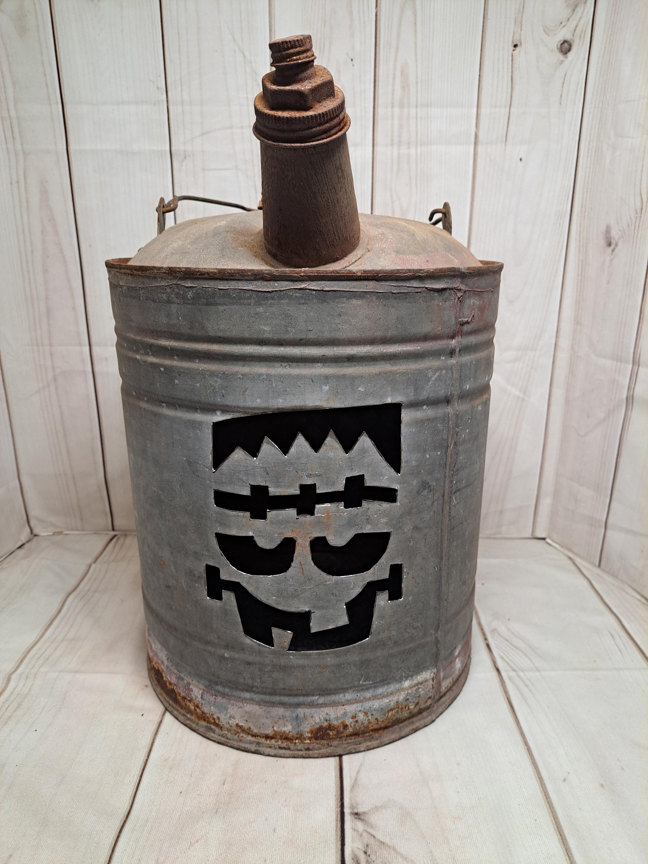 Vintage Fuel Can Jack-o-lantern /gas Can Jack O Lantern/ Halloween ...