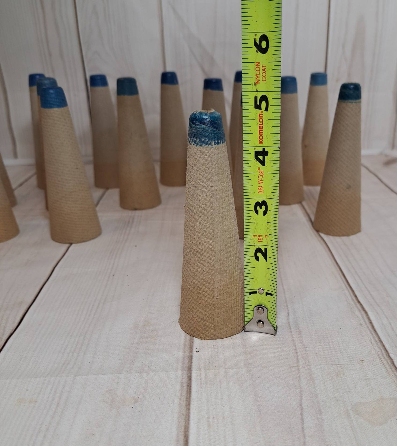 Fifteen 15 Used Vintage Cardboard Thread / Yarn Cones / Vintage ...