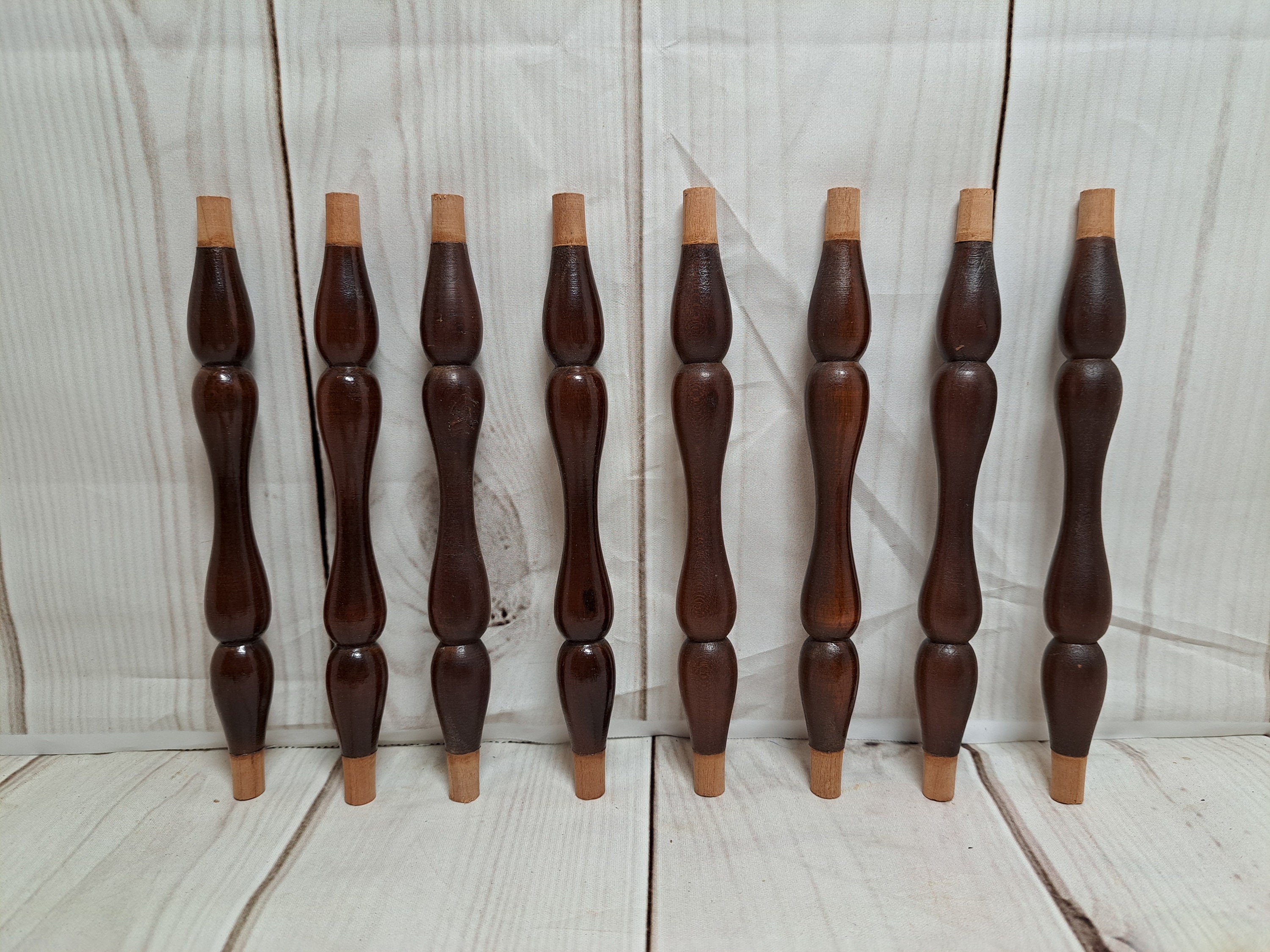 Set of 8 Salvaged Wood Spindles Wood Turnings - Etsy