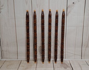 Set of 7 Salvaged Wood Spindles | Wood Turnings - Etsy