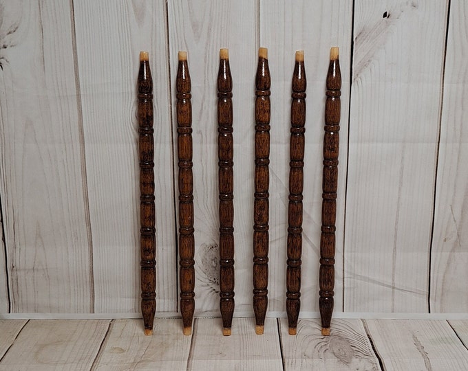 Set of 6 Salvaged Wood Spindles / Wood Turnings - Etsy