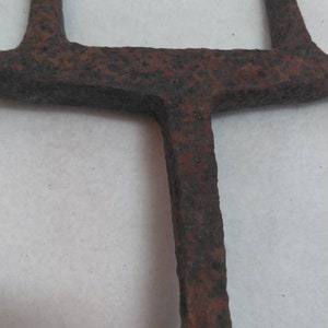 Vintage Rusty Pitchfork Head / Four Tine Hay Fork / Rustic Decor ...