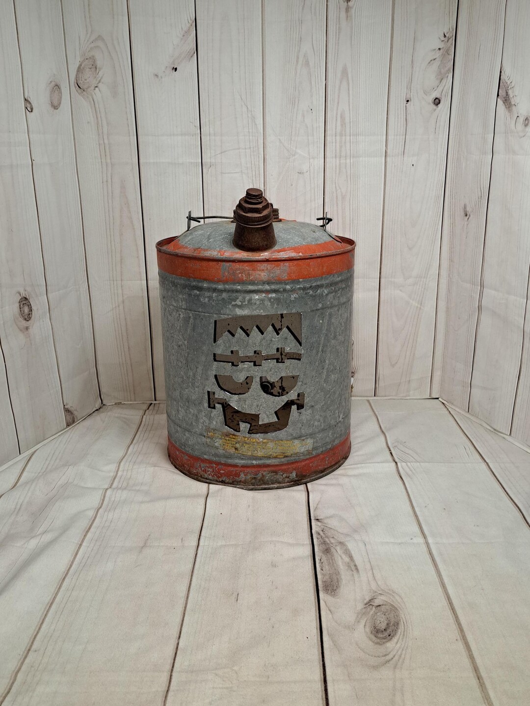 Vintage Fuel Can Jack-o-lantern /gas Can Jack O Lantern/ Halloween ...