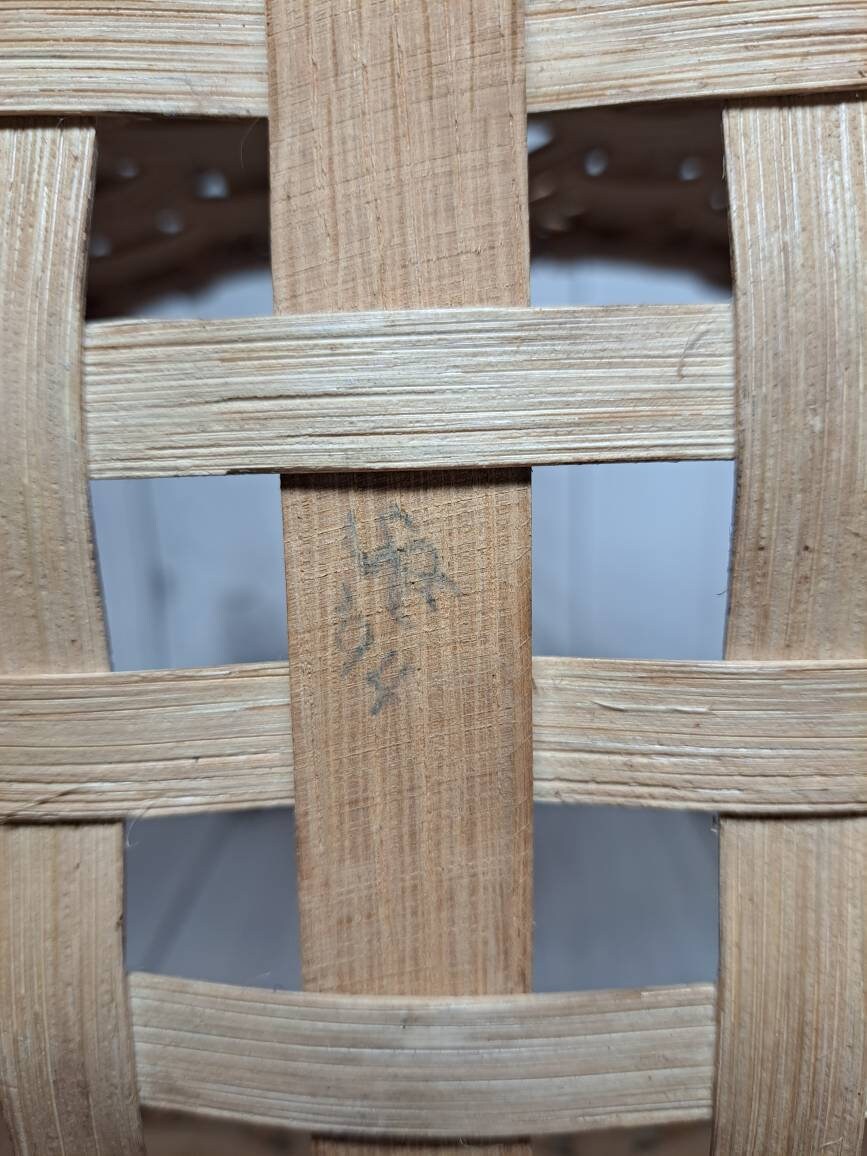 Splint Wood Basket/ Rustic Splint Wood Basket / Antique Splint - Etsy