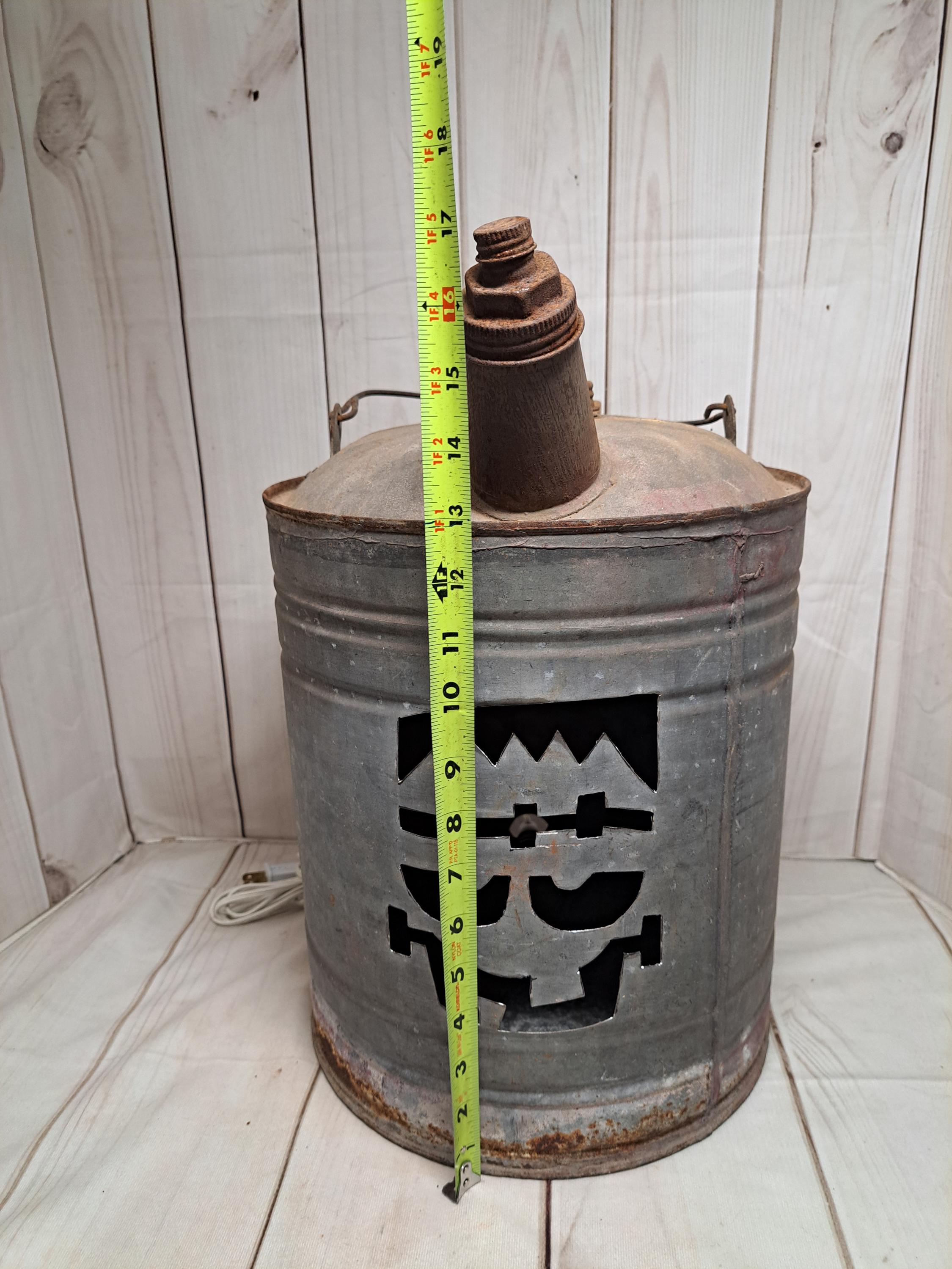 Vintage Fuel Can Jack-o-lantern /gas Can Jack O Lantern/ Halloween ...
