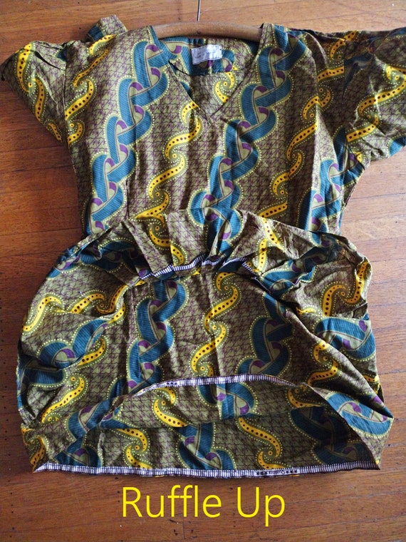 Vintage Nigerian Tunic 90s African Girls Shirt West A… - Gem
