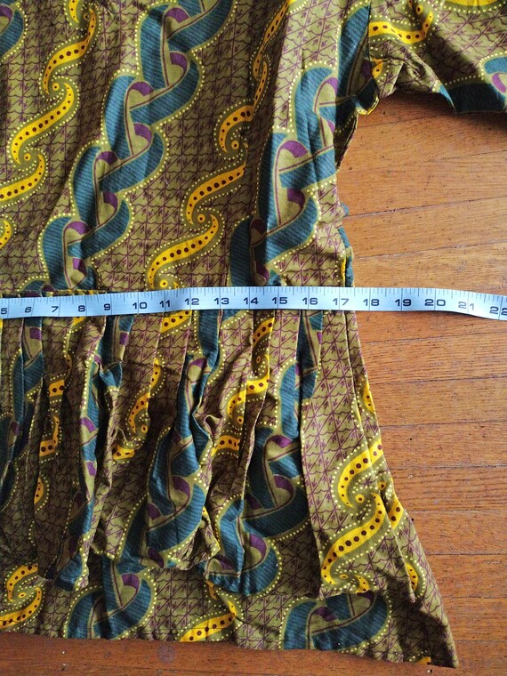Vintage Nigerian Tunic 90s African Girls Shirt West A… - Gem