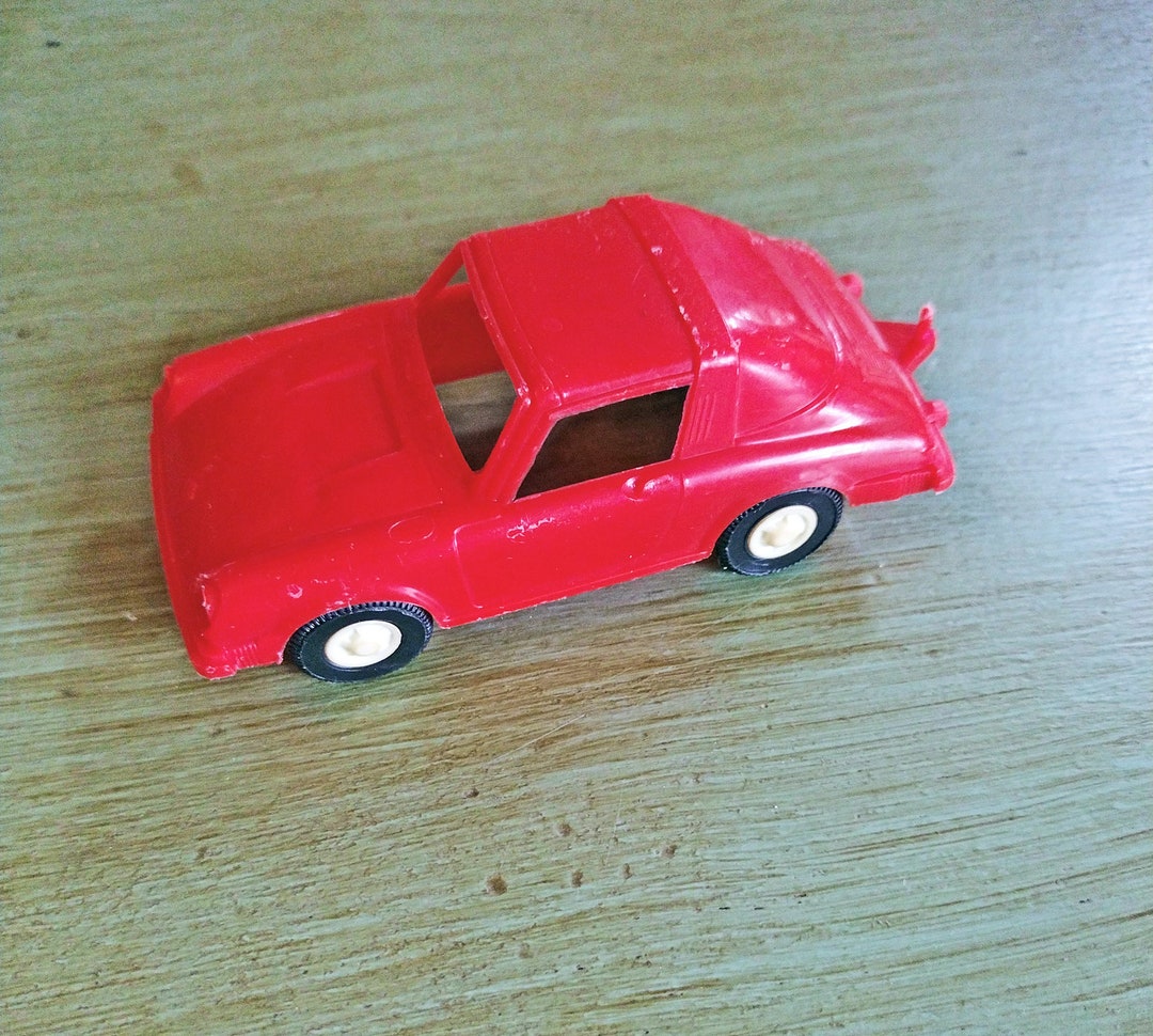 Vintage Strombecker Porsche 1960s Plastic Porsche Collectible Toy Red ...