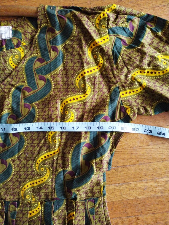 Vintage Nigerian Tunic 90s African Girls Shirt West A… - Gem