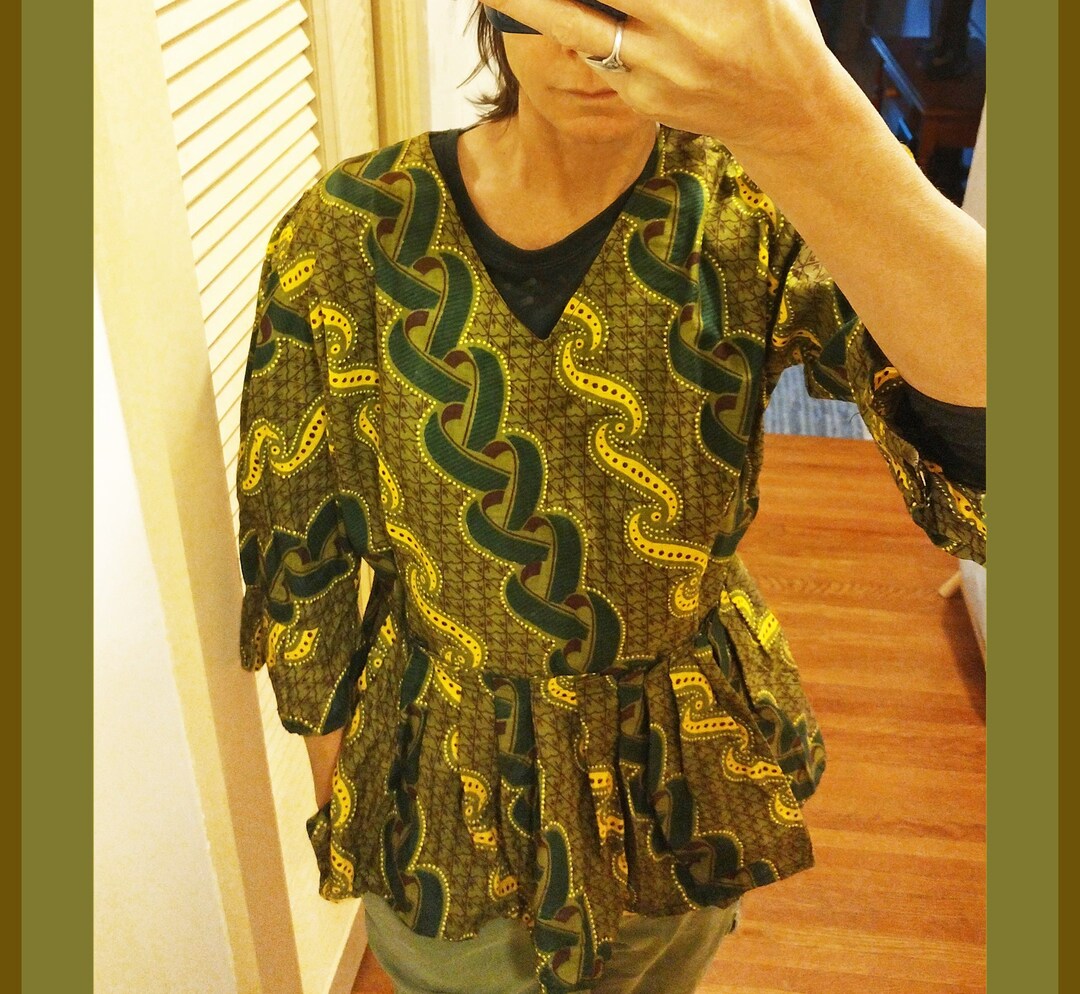 Vintage Nigerian Tunic 90s African Girls Shirt West African Girl's ...
