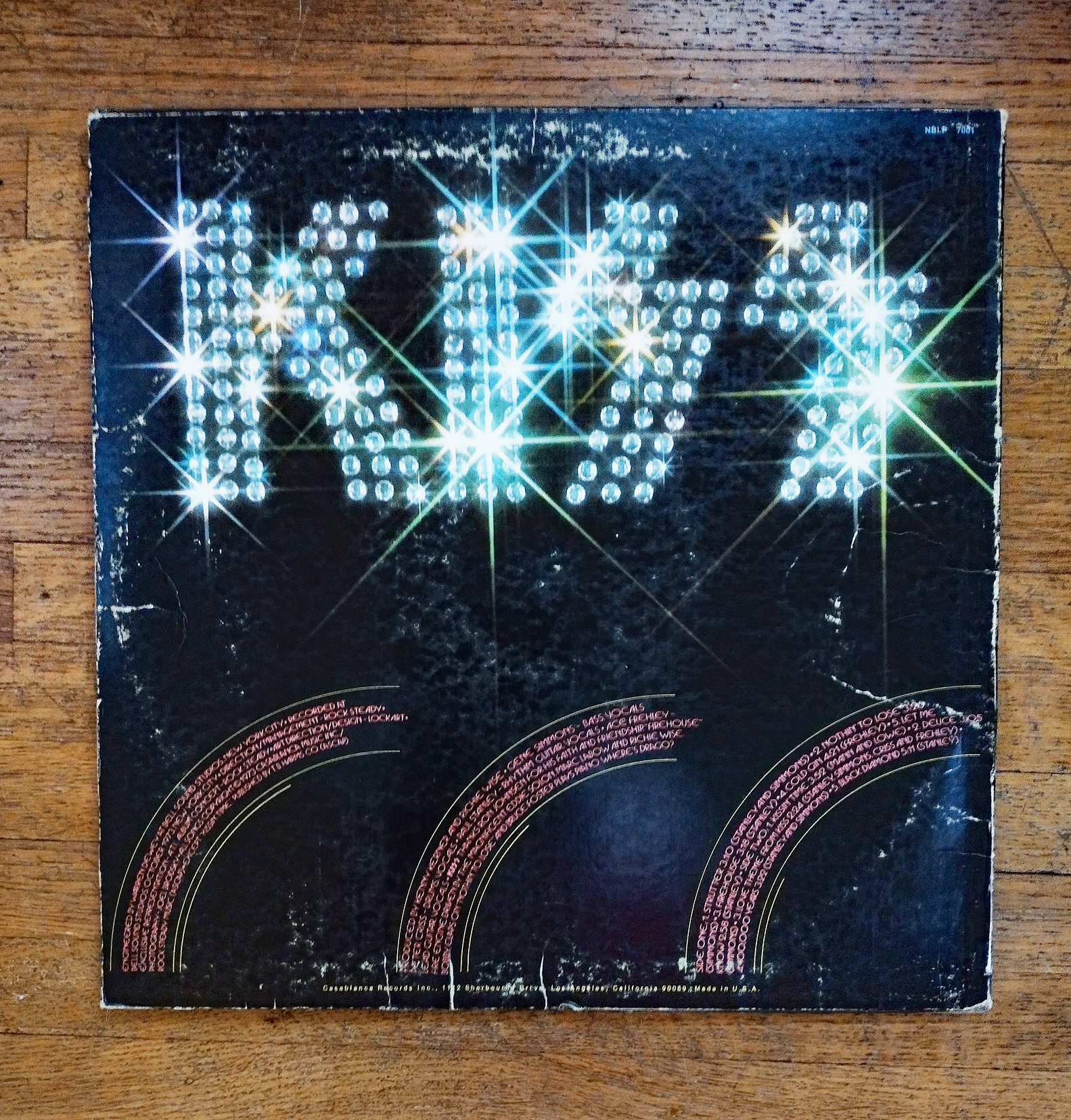 Vintage Kiss Album Self Titled Kiss Debut LP Kiss Blue Label Kissin ...