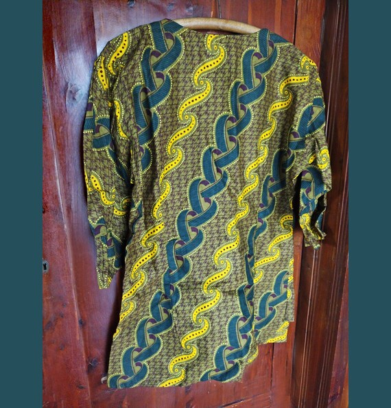 Vintage Nigerian Tunic 90s African Girls Shirt West A… - Gem
