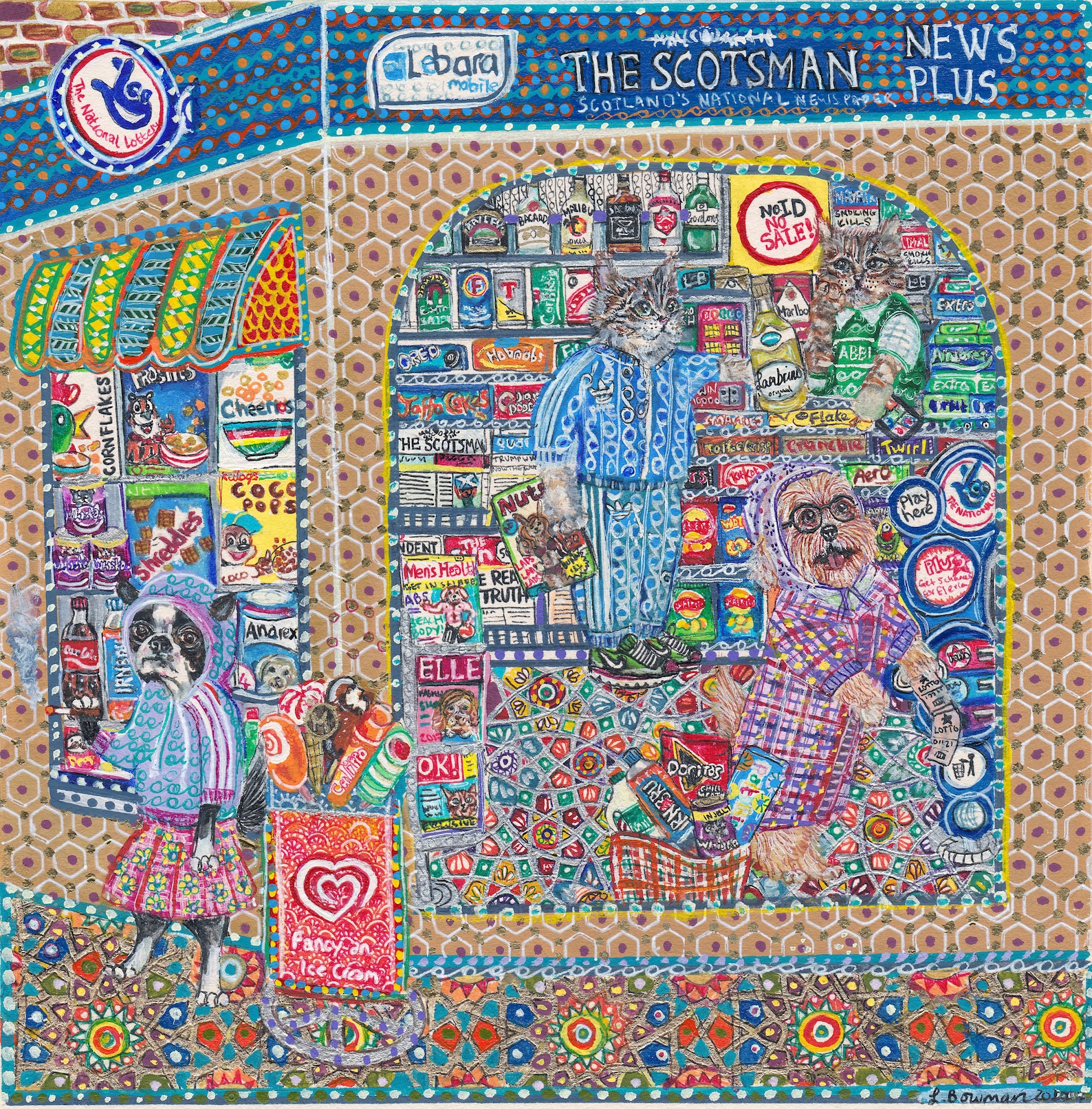 Corner Shop Limited Edition Hand Finished Mounted Print - Etsy