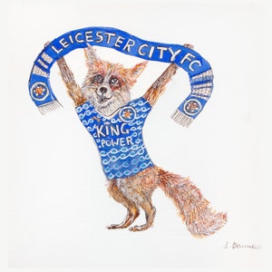 Leicester City Filbert Fox Mounted Print - Etsy